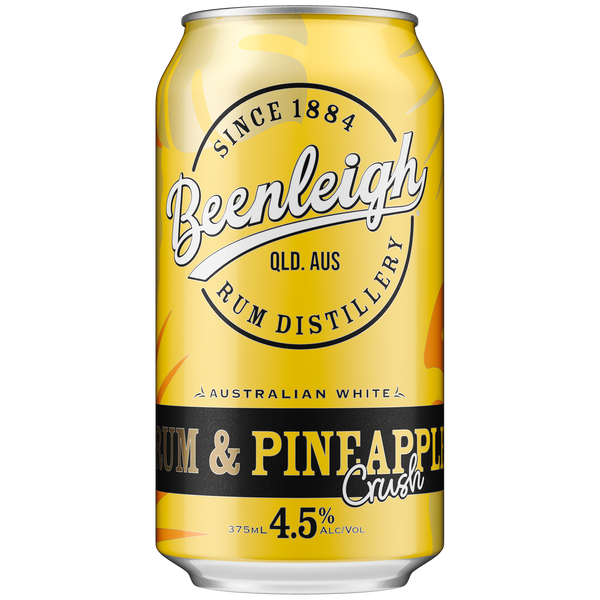 Beenleigh White Rum & Pineapple Crush Cans 375ml – Boozeit.com.au