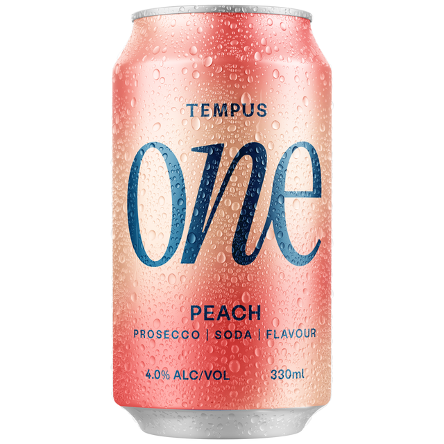 Tempus One Peach Prosecco Spritzer Cans 330ml – Boozeit.com.au