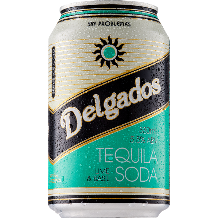 Delgados Tequila Lime & Basil Soda Cans 330ml – Boozeit.com.au