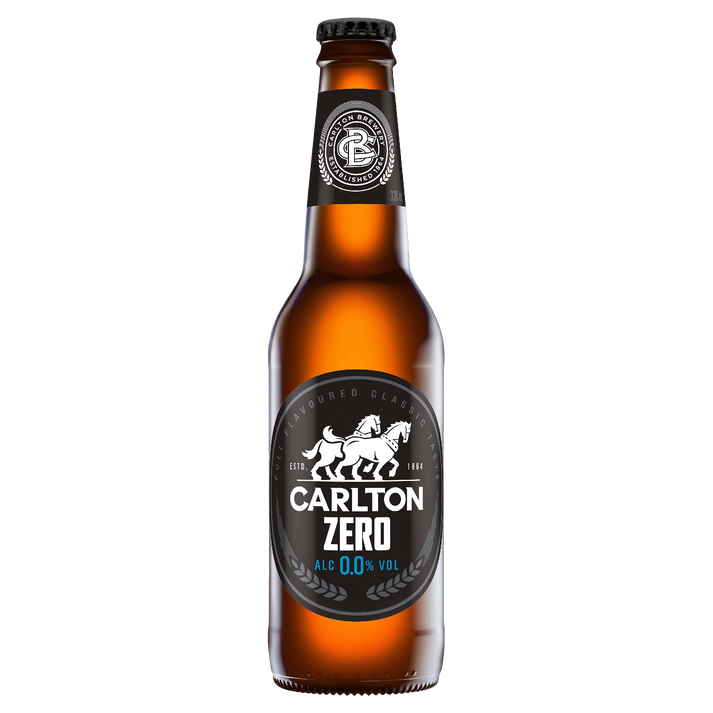 Carlton Zero Non-Alcoholic Bottle 330ml – Boozeit.com.au
