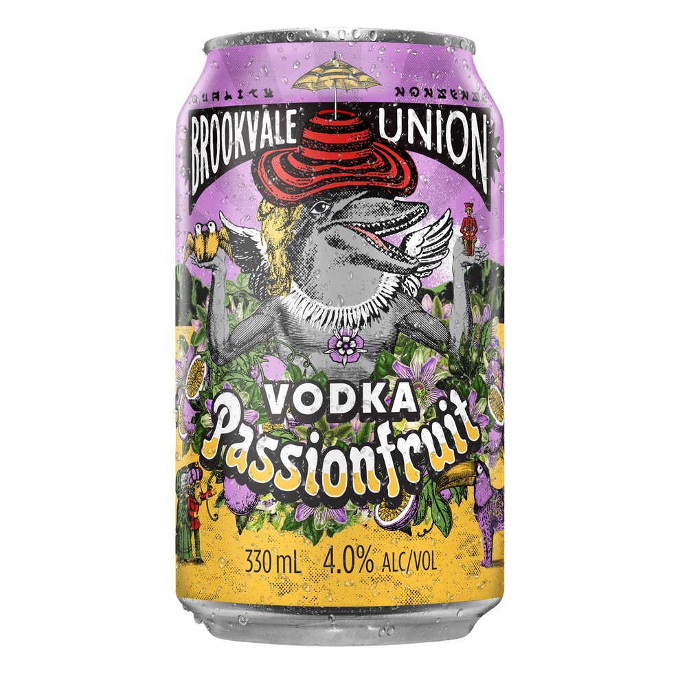 Brookvale Union Vodka Passionfruit Cans 330ml – Boozeit.com.au